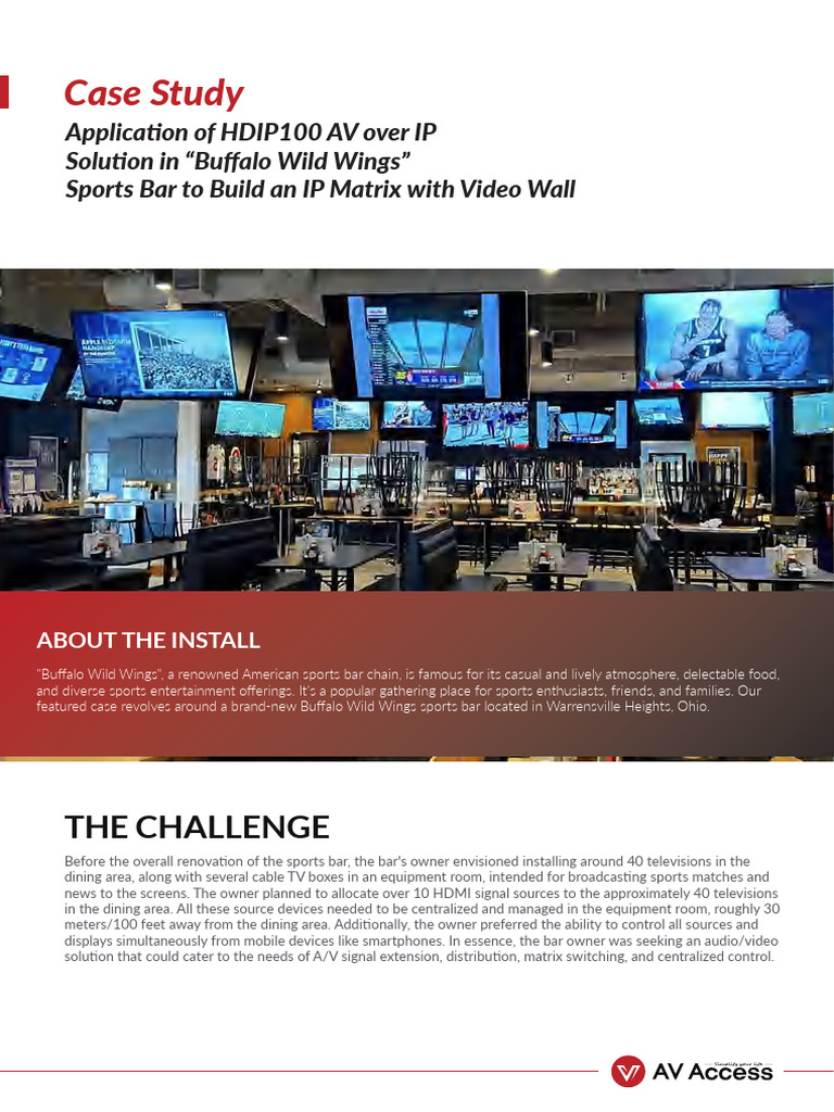 AV over IP Solutions for Sports Bars | PDF | Computing | Information ...