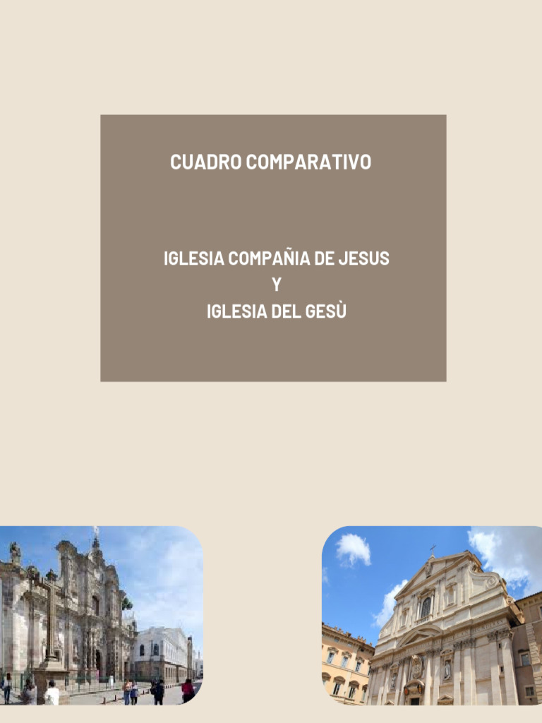 Cuadro Comparativo Iglesias | PDF | Iglesia (edificio) | Barroco