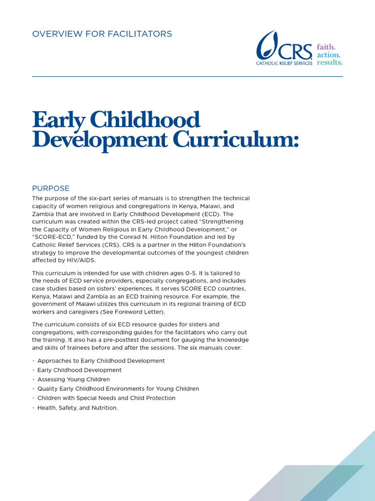 ECD Training Manual for Women Religious | PDF | Early Childhood | Child ...