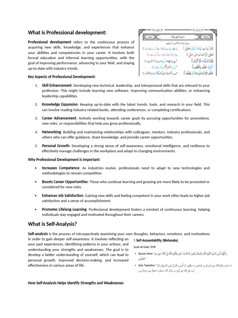 What Is Professional Development | PDF | Extraversion And Introversion ...