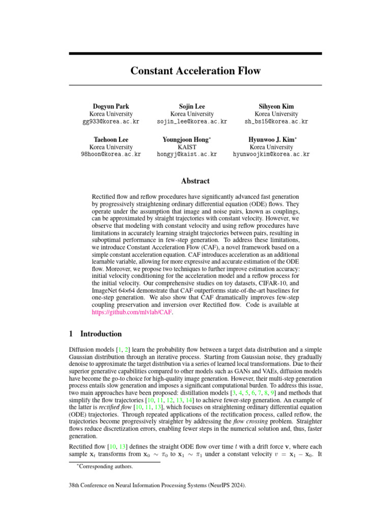 Constant Acceleration Flow Framework | PDF | Artificial Intelligence ...