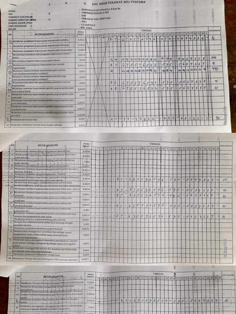 Logbook Mei 2024 | PDF
