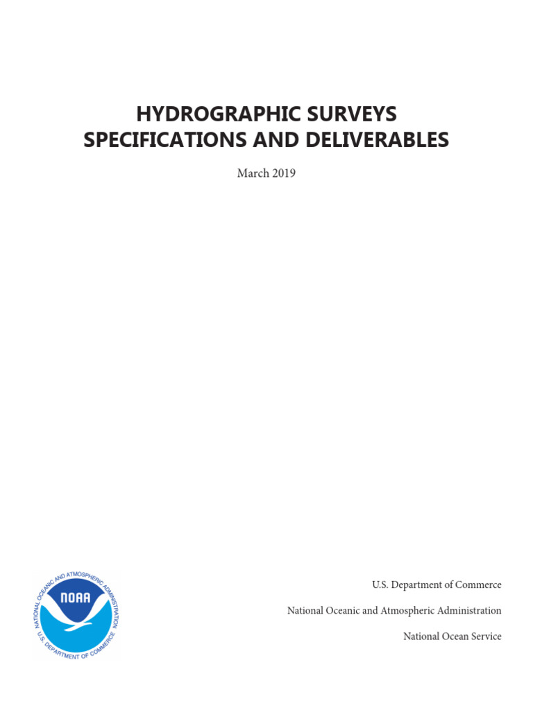 Hydrographic Surveys Specifications and Deliverables | PDF | Hydrography | Lidar