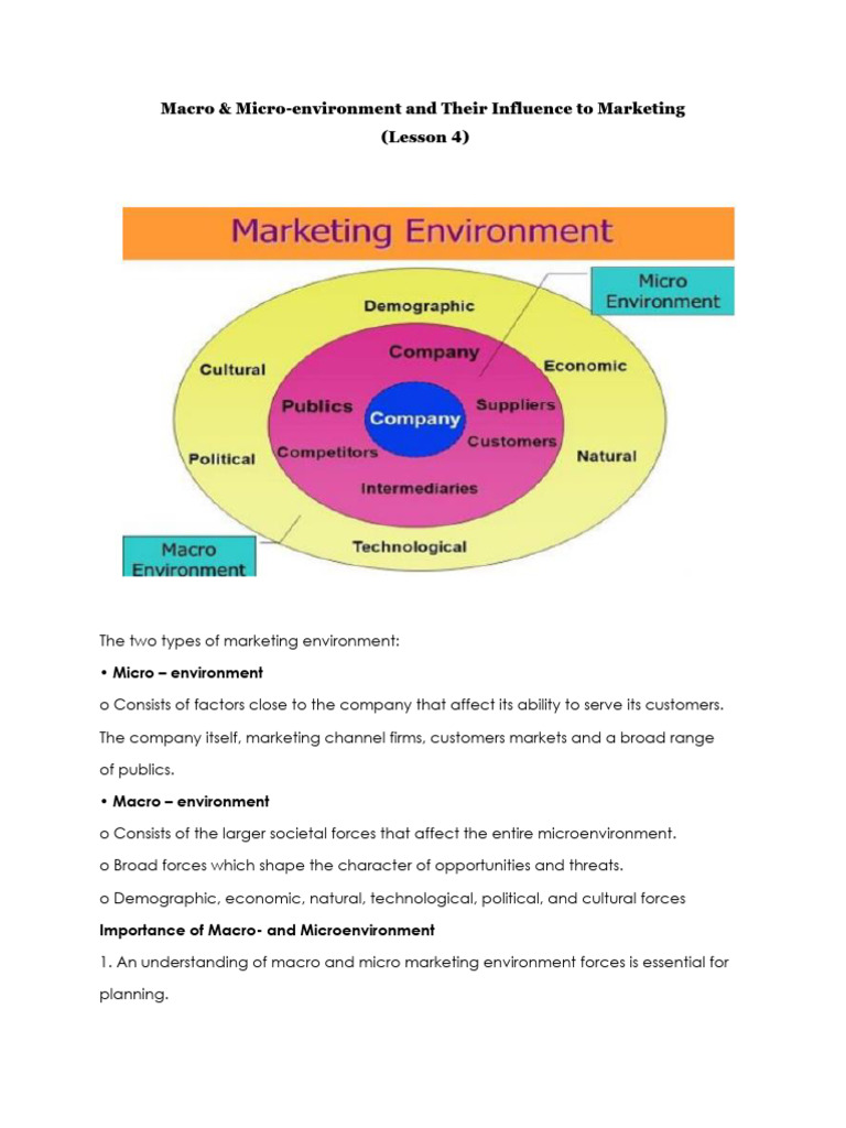 Macro and Micro Environment | PDF | Marketing | Inflation