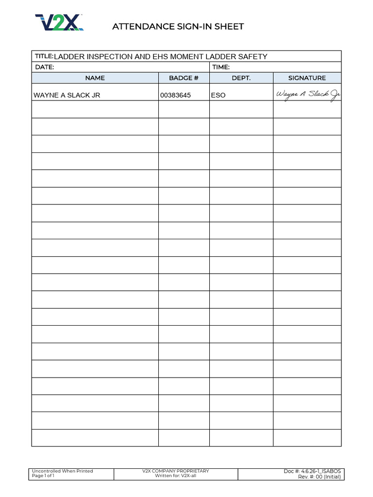 4.6.26-1_ISABOS Attendance Sign-In Sheet Mr Slack Ladder Insp | PDF