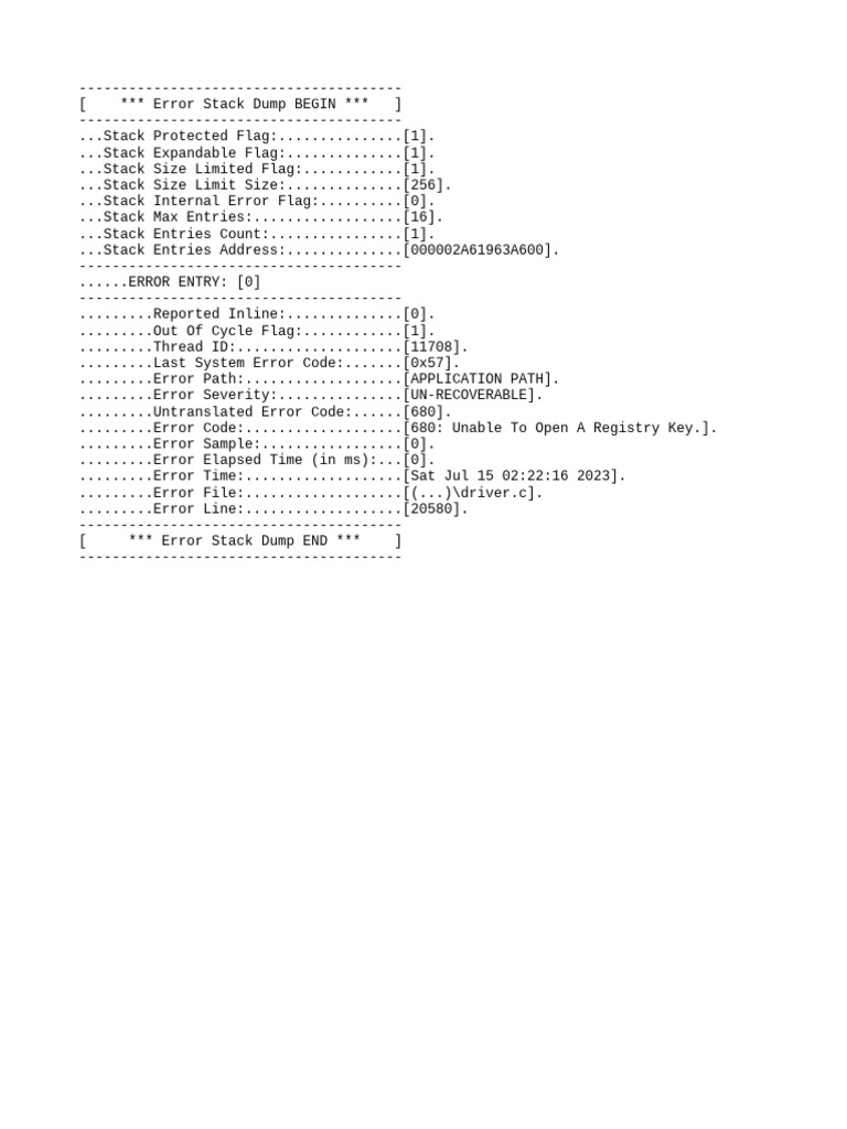 Default Error Stack-000003-000000 | PDF