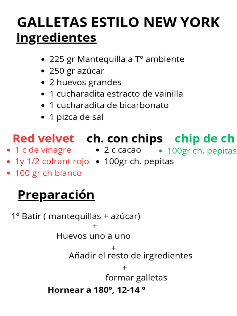 Galletas Estilo New York - 20250312 - 082738 - 0000 | PDF