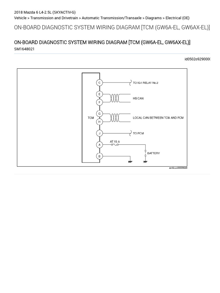 TCM Wiring Diagram for GW6A-EL | PDF