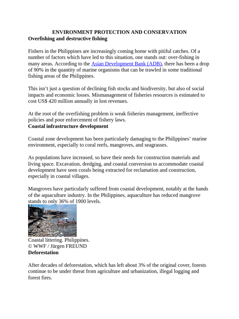 ENVIRONMENT PROTECTION AND CONSERVATION | PDF | Climate Change | Kyoto ...