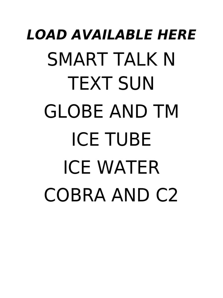 Load Available Here | PDF