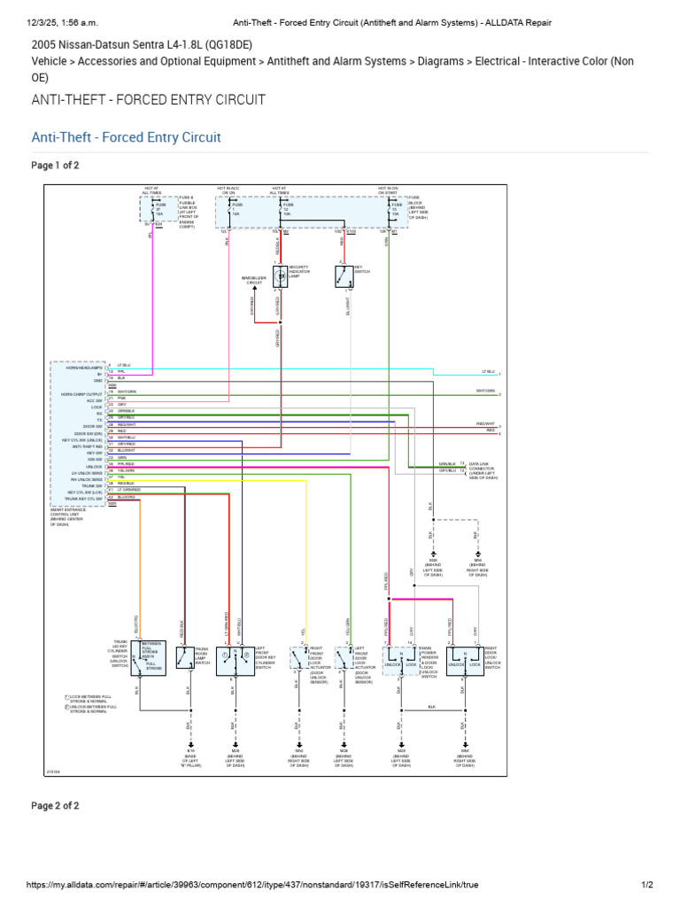 Anti-Theft - Forced Entry Circuit (Antitheft and Alarm Systems ...