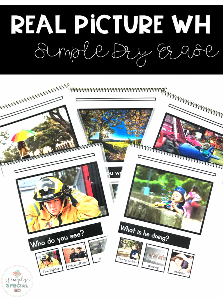 1 - REAL PICTURES WH Questions For Special Education | PDF | Digital ...