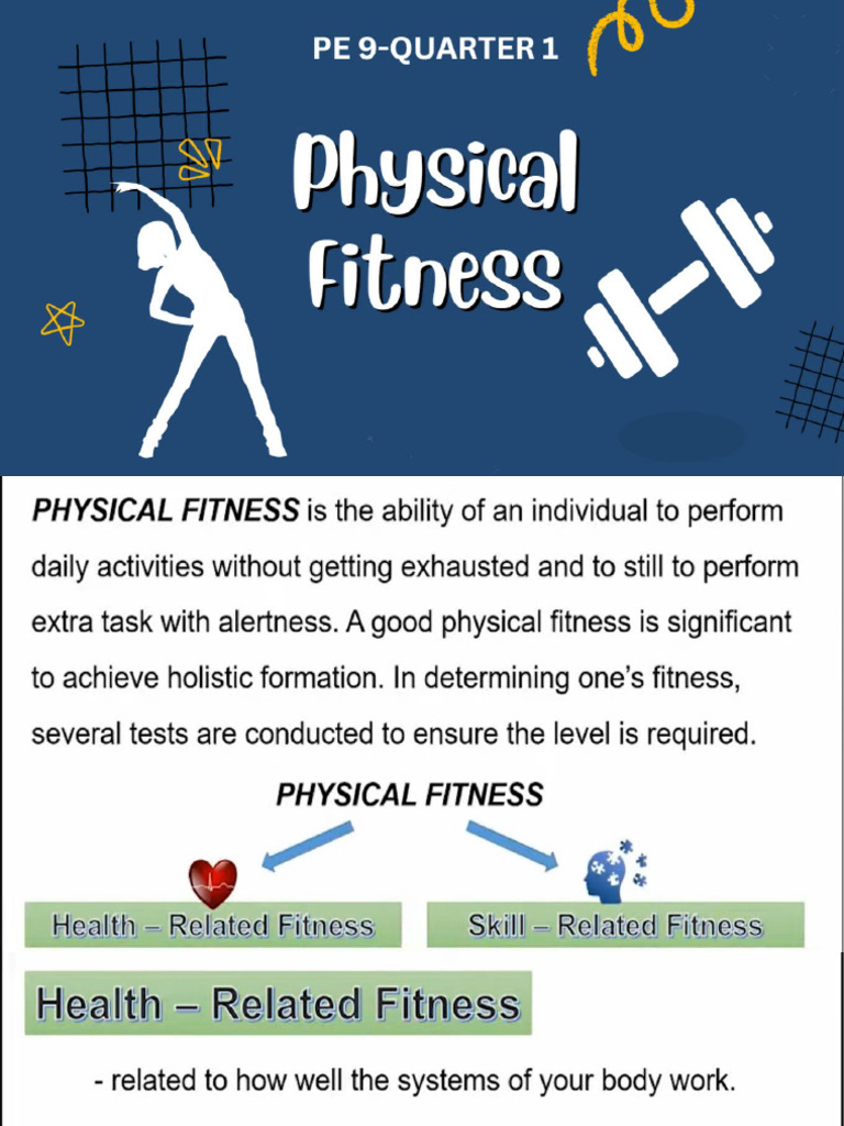 G9 Q1 PE9 Lesson1 (PhysicalFitness) | PDF