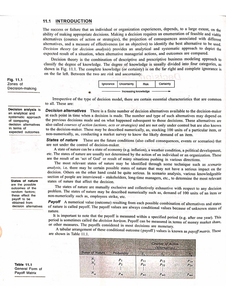 Decision Theory - Module4 | PDF