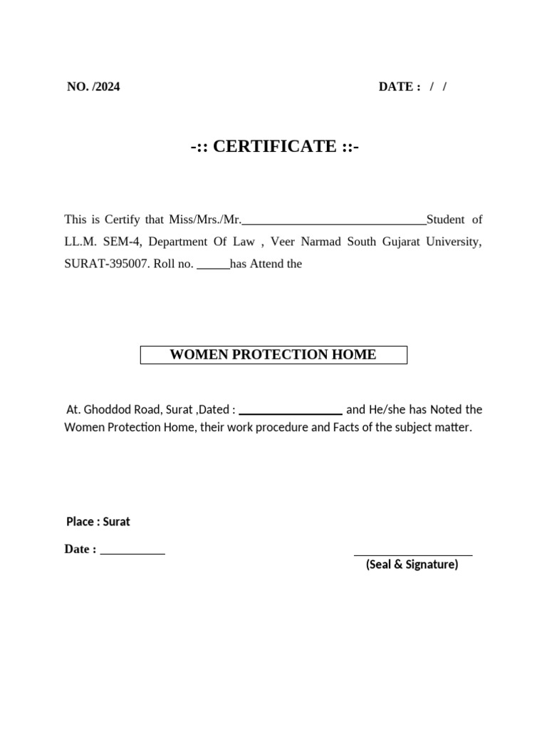 LLM Visit Certificate 2025 | PDF