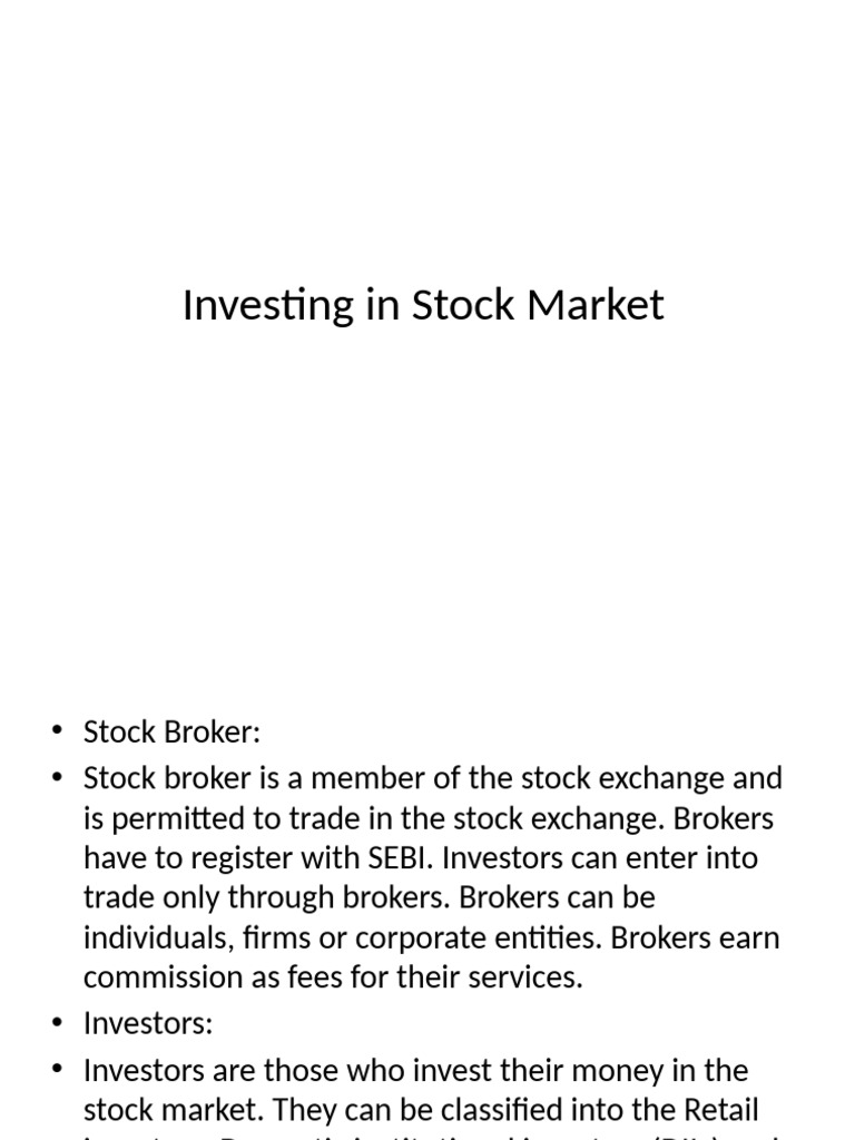 Ism Part 1 | PDF | Order (Exchange) | Stocks
