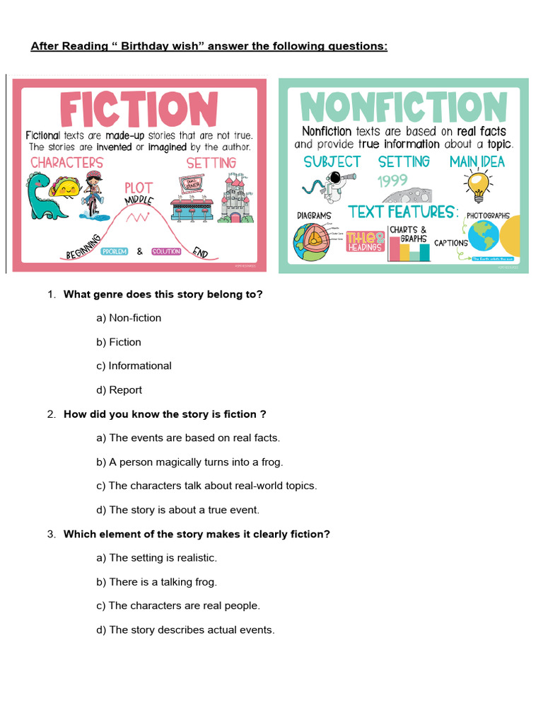 Birthday Wish - Reading Comprehension | PDF | Adverb | Part Of Speech