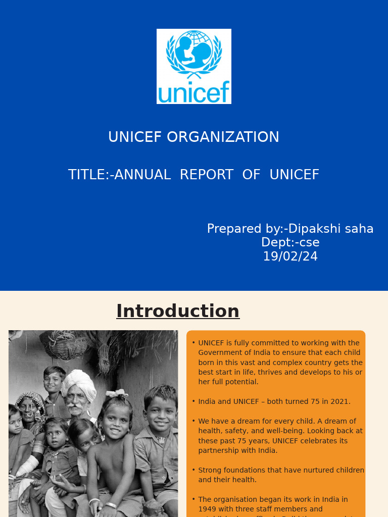 Unicef Dipakshi | PDF | Unicef | World Health Organization
