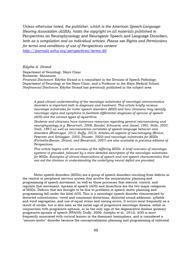 neuro_motor_speech_sm | PDF | Striatum | Motor Neuron