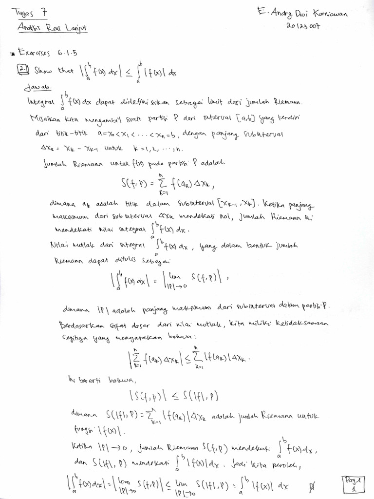 Tugas 7 ARL_ E. Andry Dwi Kurniawan(20123007) | PDF