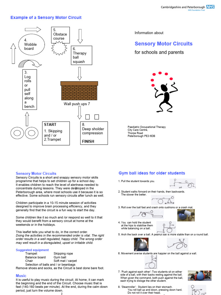 Sensory Motor Circuits For Schools and Parents. 1688790245 | PDF | Hand