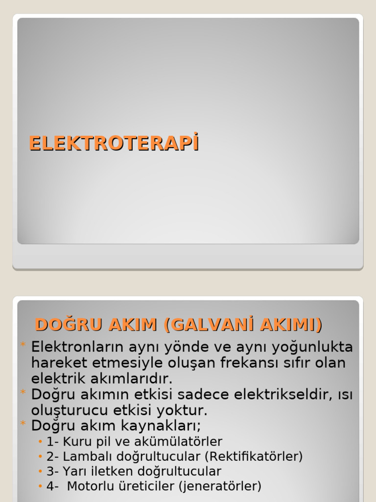Elektroterapi | PDF