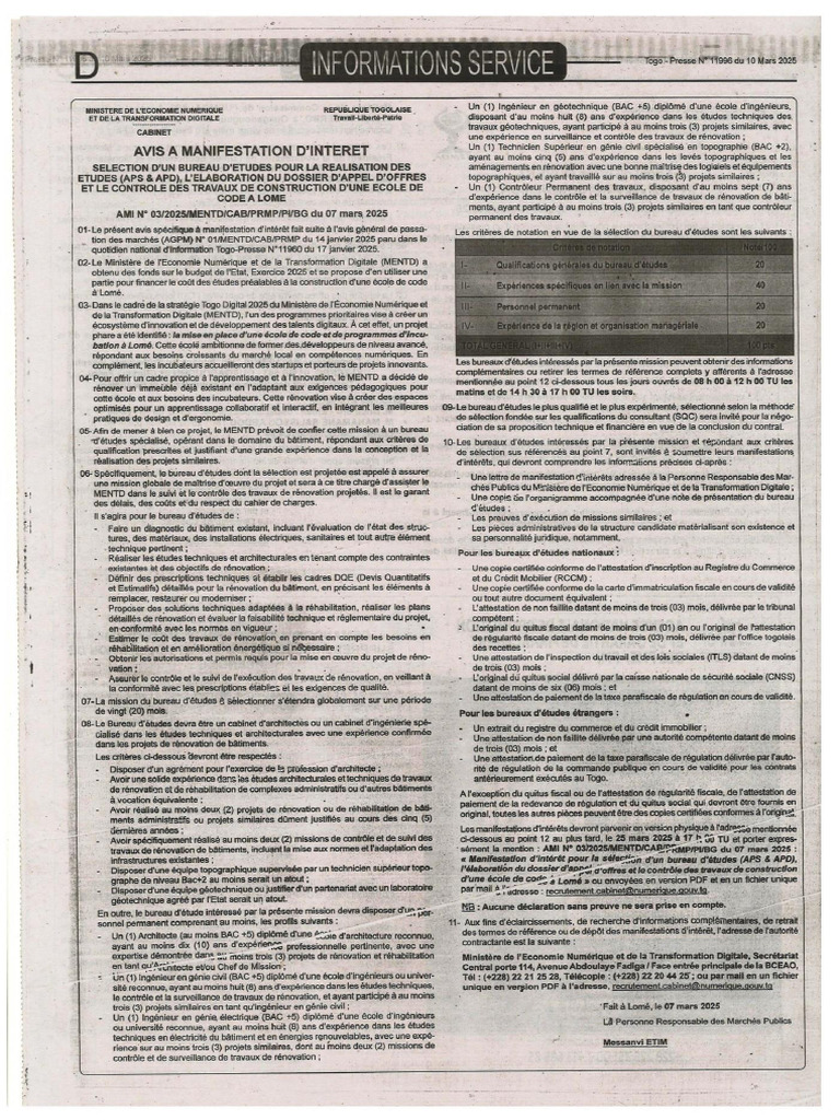 Ami N°03-2025-Mentd-Cab-Prmp | PDF