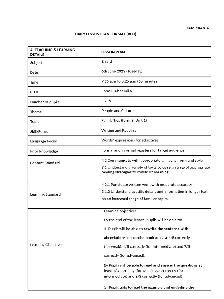 @differentiation Lesson Plan | PDF | Lesson Plan | Learning