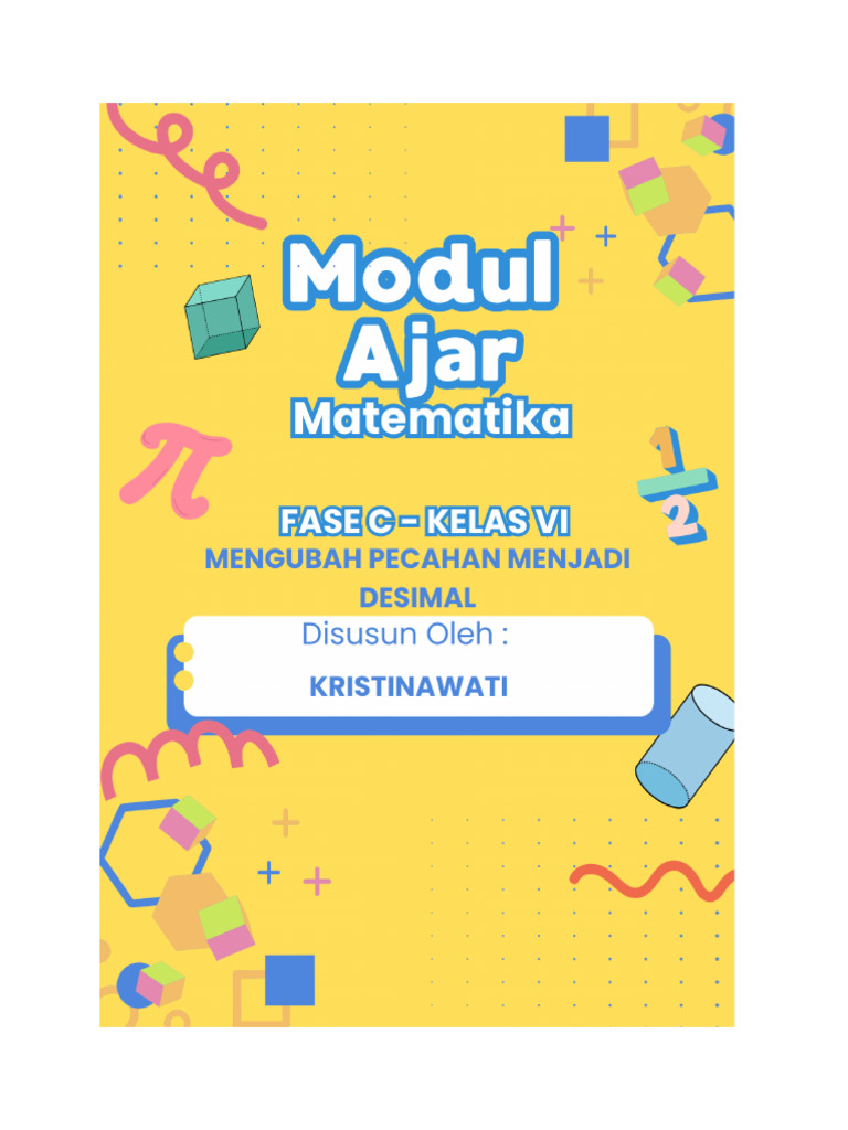 MODUL AJAR MATEMATIKA (1) (1) | PDF