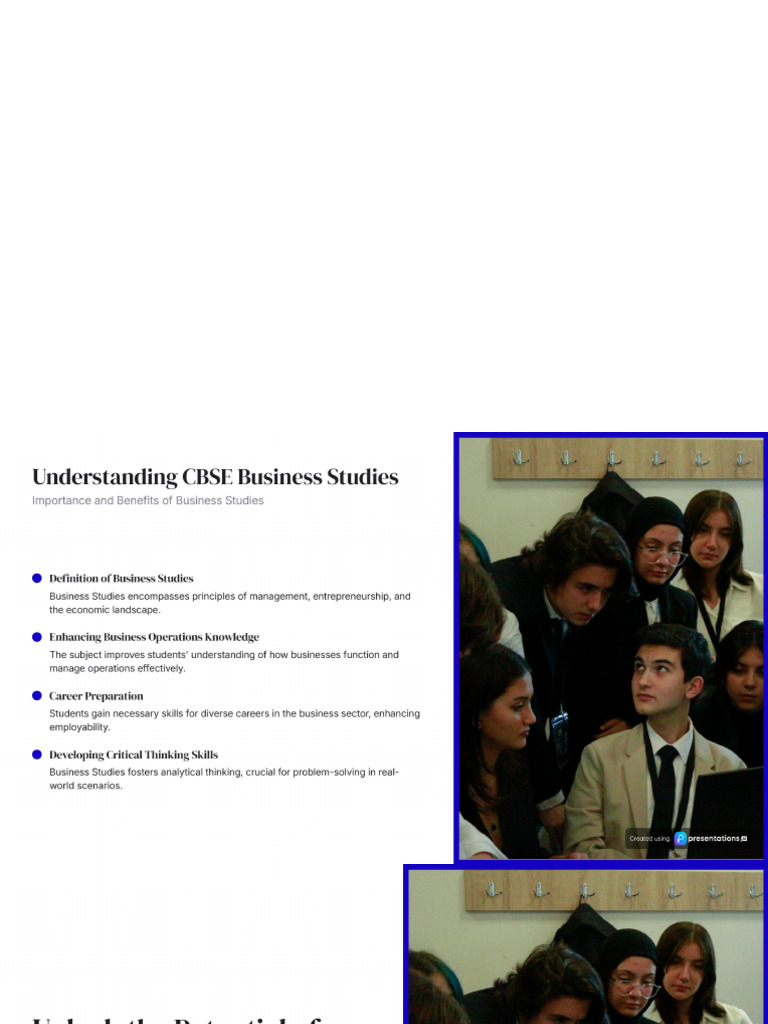 Introduction To Business Studies Syllabus | PDF