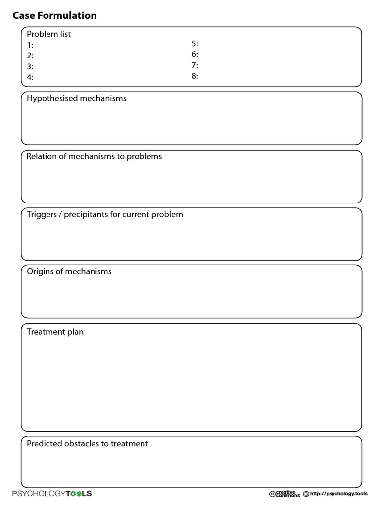 Case Formulation in Psychology | PDF