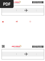 Air India Boarding Pass | PDF | Transport | Aviation