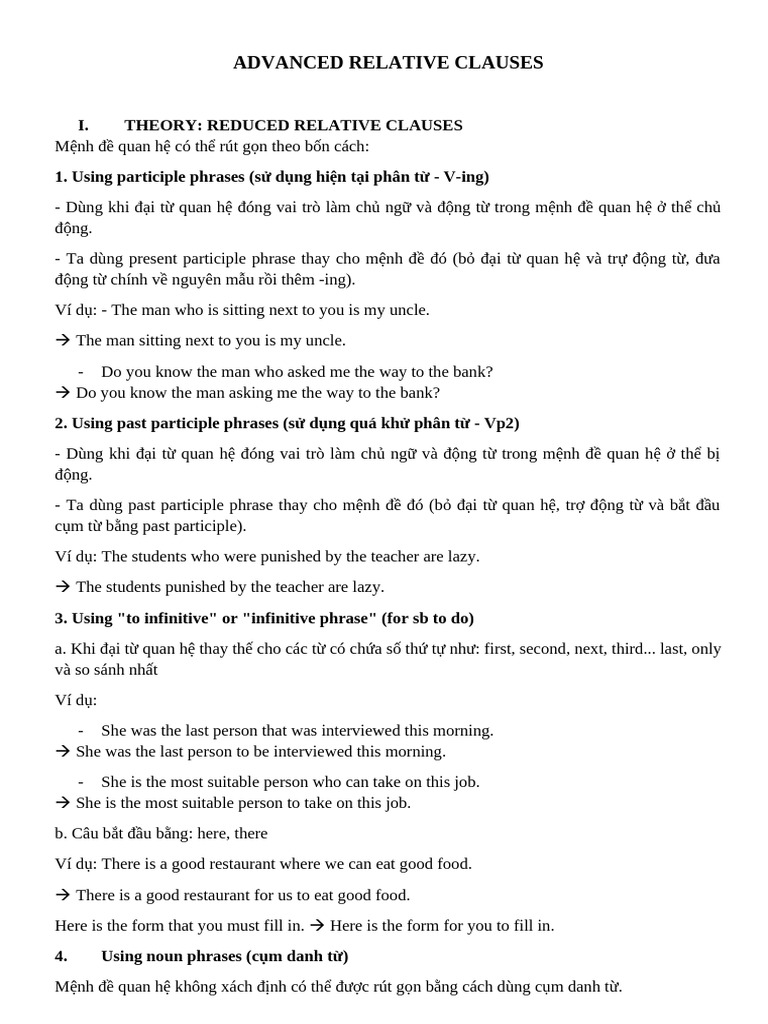 ADVANCED RELATIVE CLAUSES | PDF | Astronomy | Milky Way