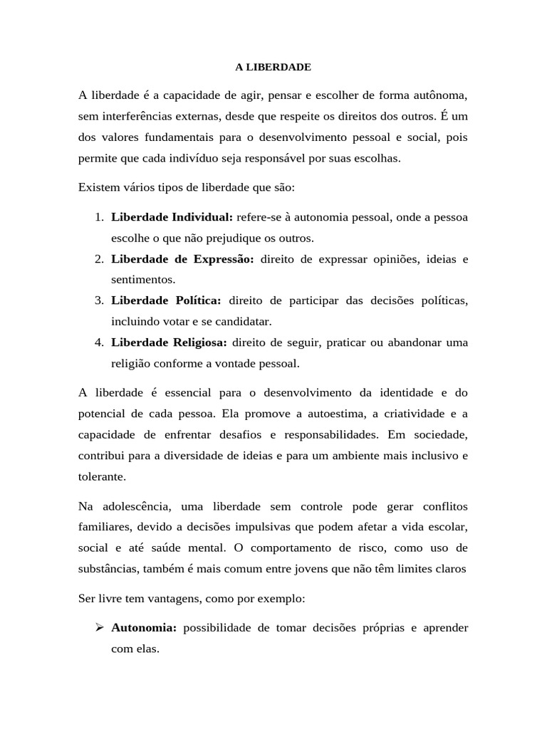A Liberdade | PDF