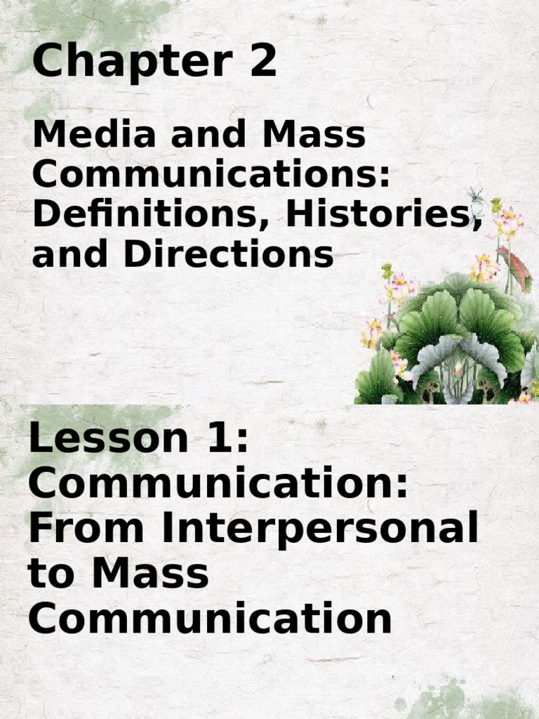 Media Communication Evolution Overview | PDF | Communication | Books