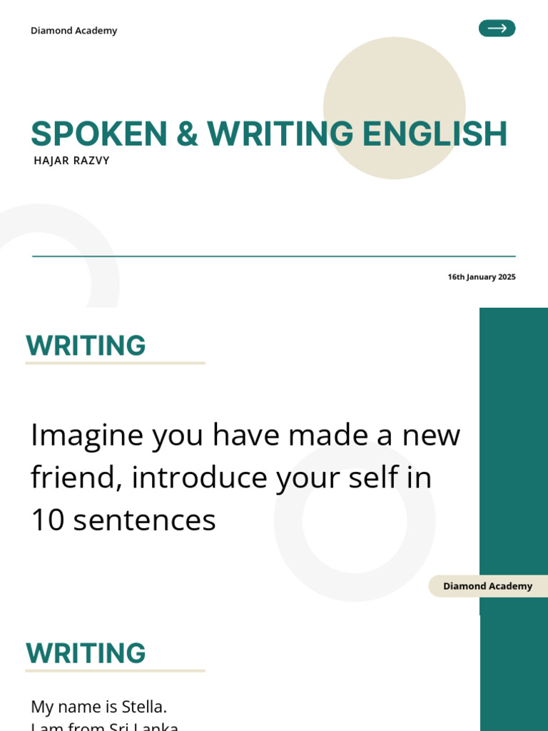 Spoken & Writing English - 20250117 - 145349 - 0000 | PDF