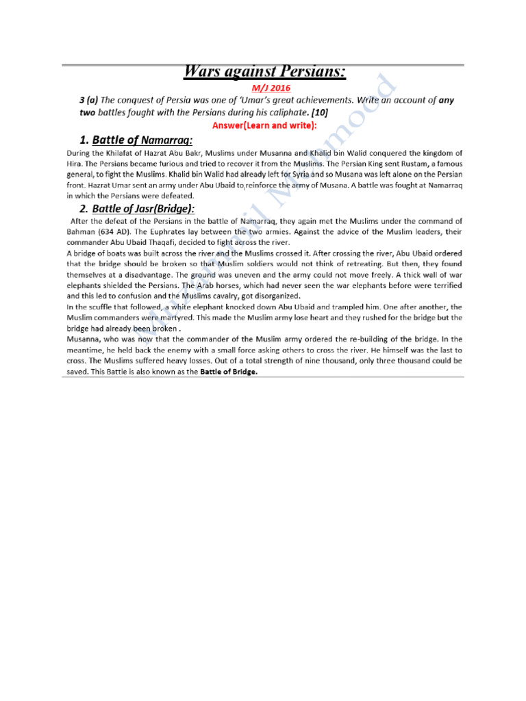 Hazrat Umar Ra Final Pdf