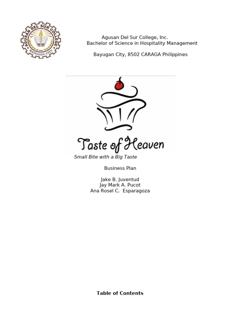 Puto Cheese Business Plan Overview | PDF | Marketing | Employment