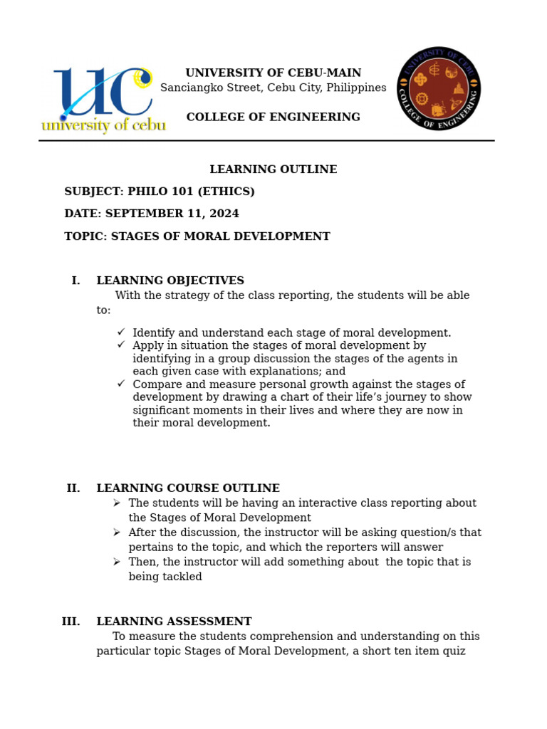 Stages of Moral Development Explained | PDF | Cognitive Development ...