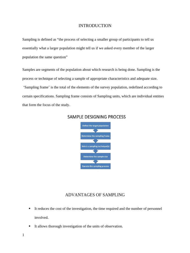 Sampling and Sampling Design | PDF | Sampling (Statistics) | Sample Size Determination