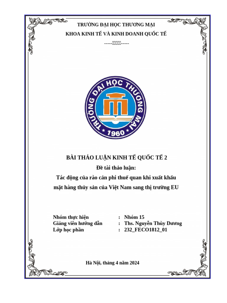 KTQT 2 Nhóm 15 | PDF