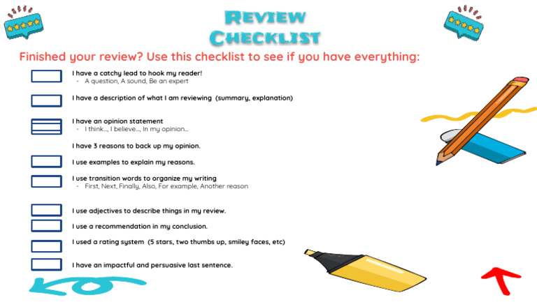 Opinion Checklist | PDF