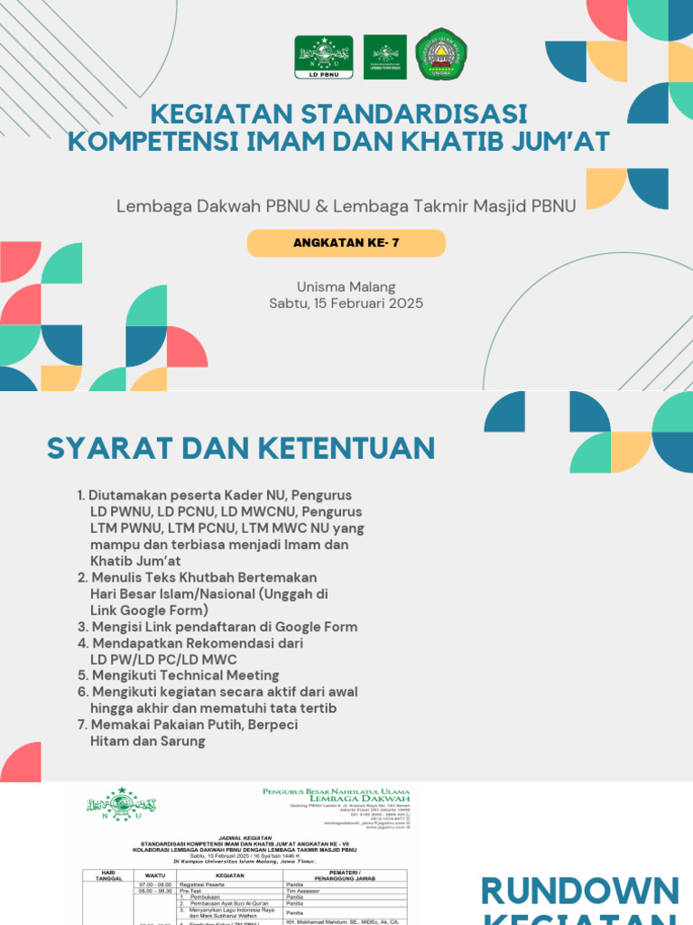 SOP STANDARDISASI KOMPETENSI IMAM DAN KHATIB JUMAT (1) | PDF