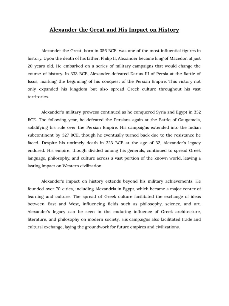 Alexander The Great | PDF