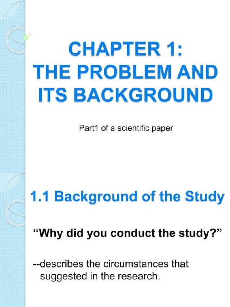 Chapter 1 Research Lecture | PDF
