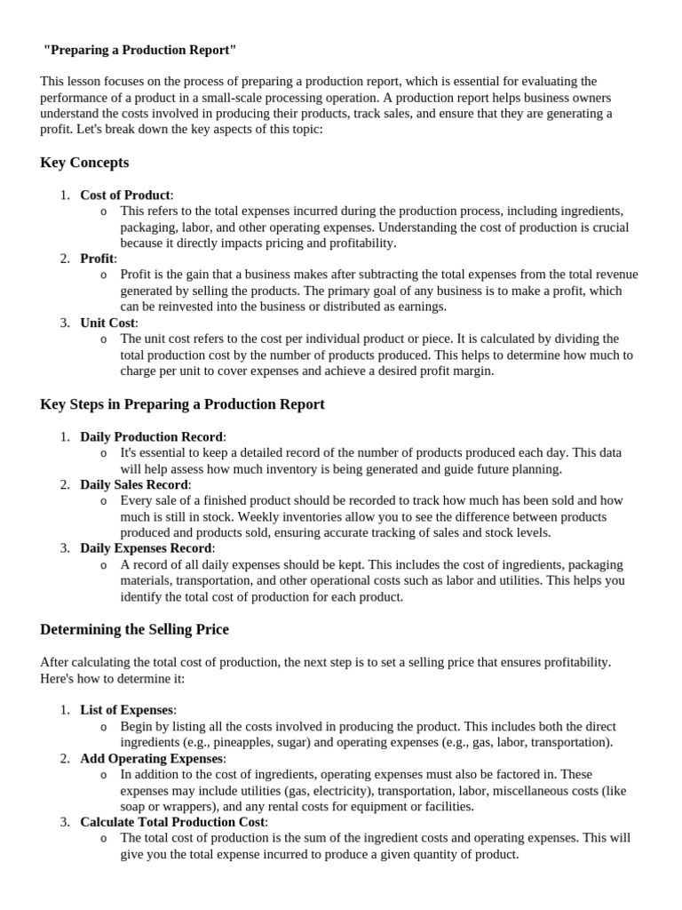 Explanation and Discussion q3 Tle 9 Lesson 5 | PDF | Cost | Cost Of ...