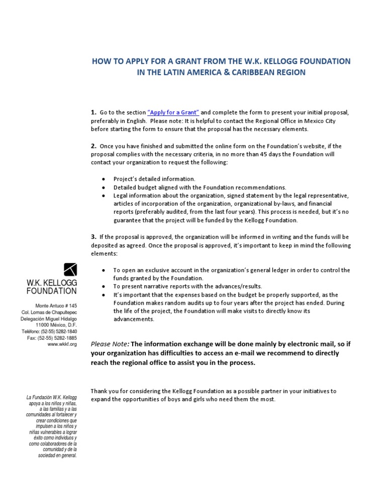 How To Apply For A Grant | PDF