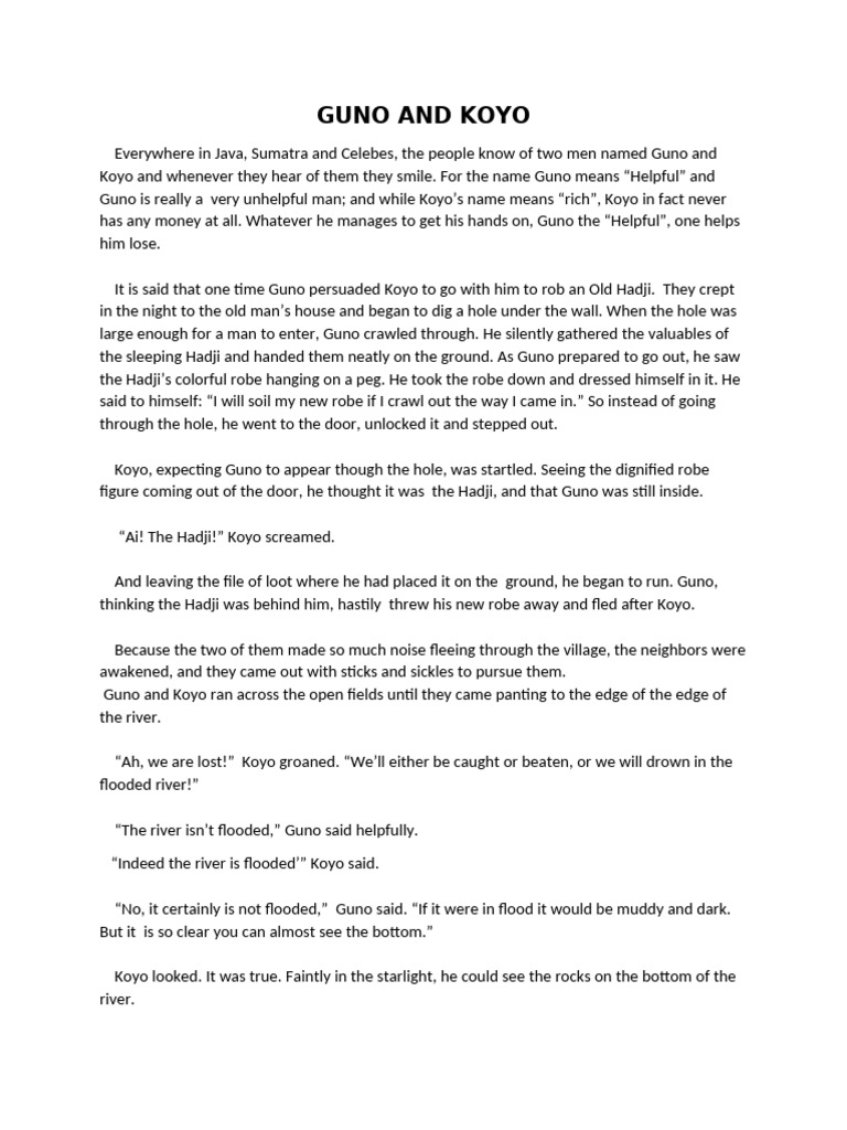 GUNO AND KOYO | PDF
