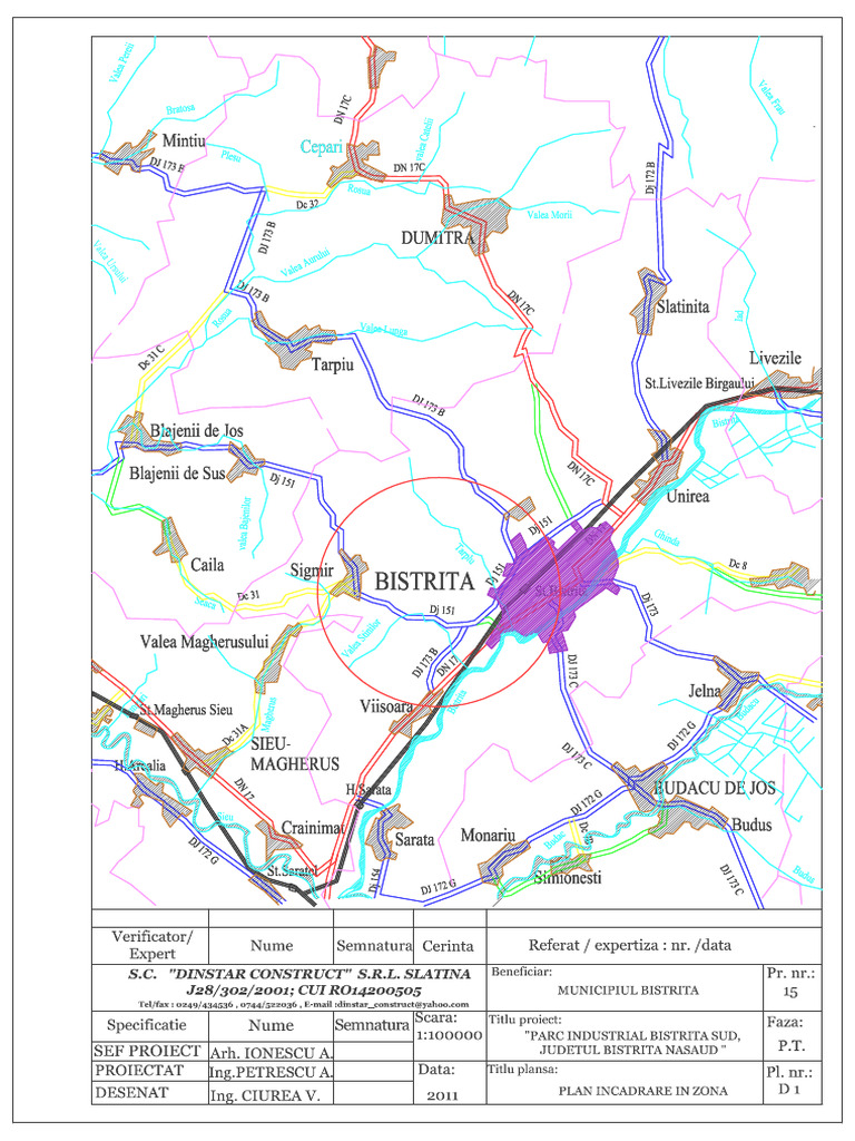 D 1 - Plan Incadrare in Zona | PDF