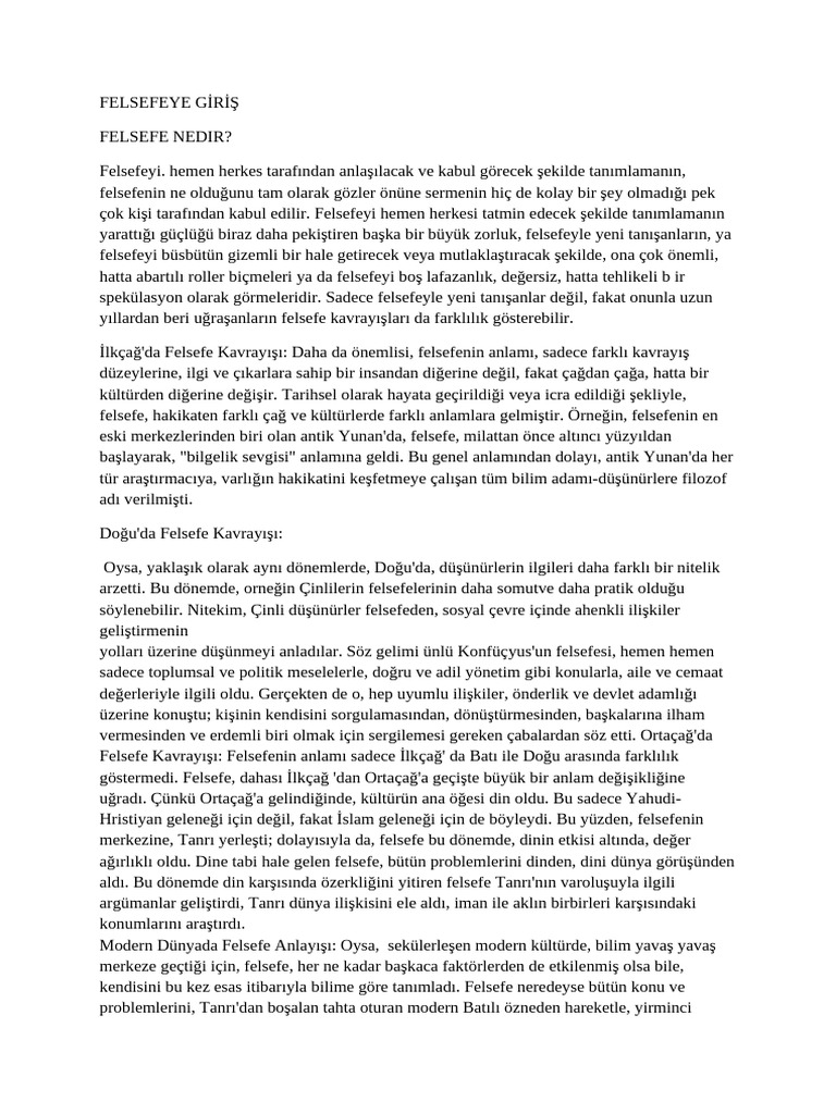 felsefeye giriş | PDF